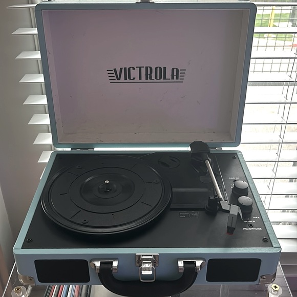 Other | Victrola Light Blue Record Player | Poshmark